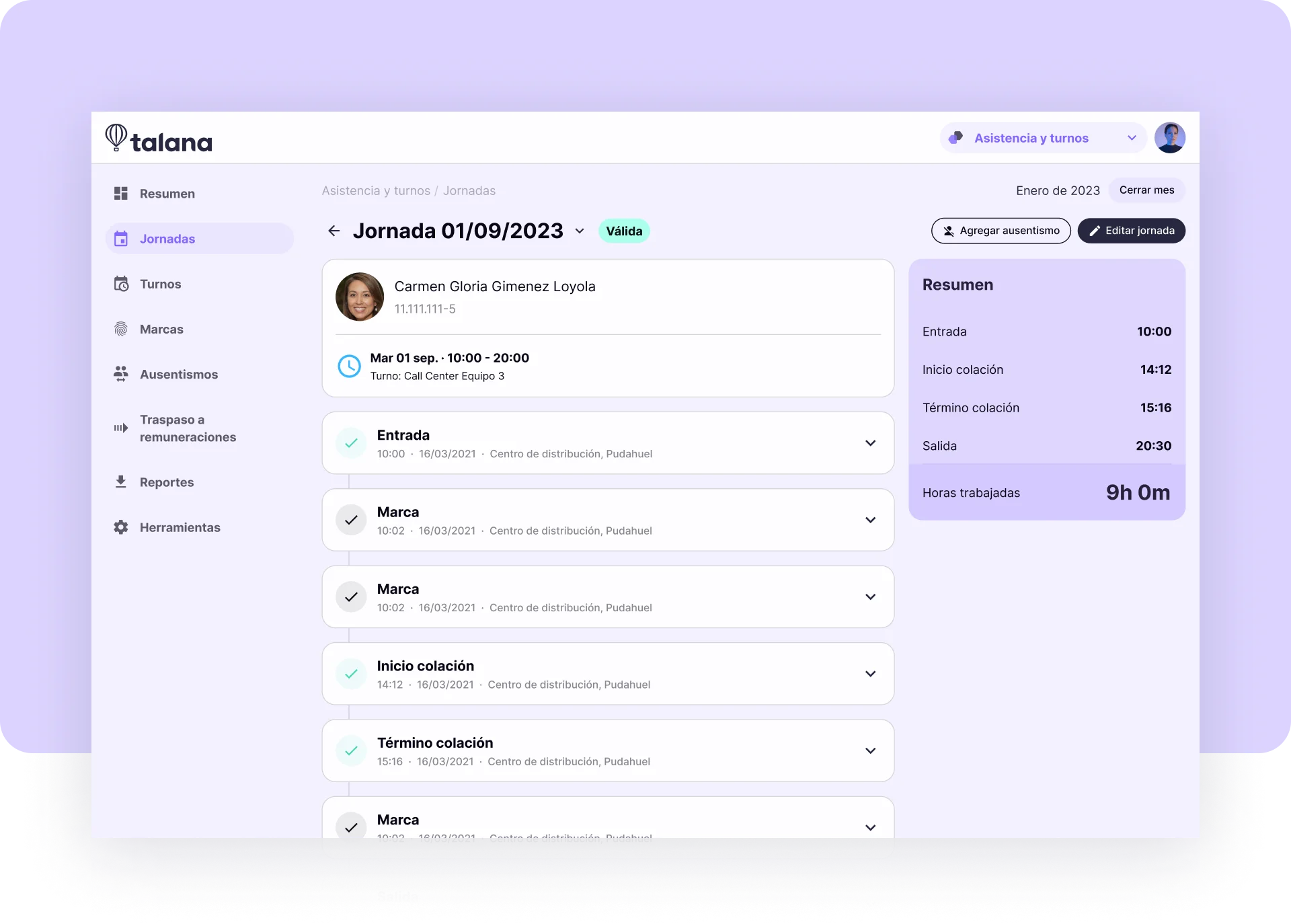 Software de RRHH sector agrícola en Chile